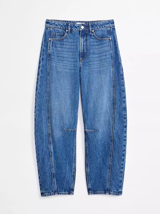 LOFT | Jeans | Loft Rivete Dark Wash High Rise Barrel Jeans | Poshmark
